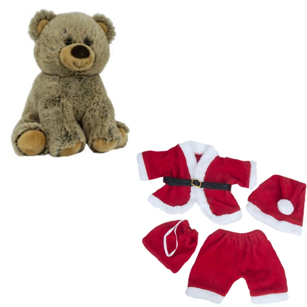 8" Griz the Grizzly Bear (Eco) with Santa Claus Outfit - Adorable ...