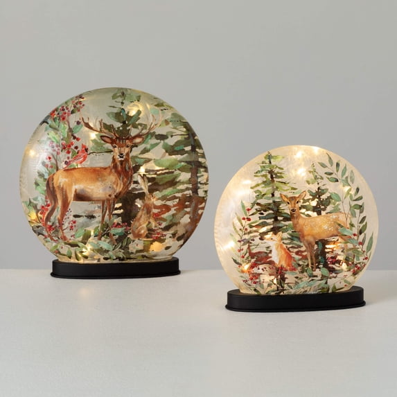8"H & 10"H Sullivans Christmas LED Tabletop Woodland Lights Set of 2 ...