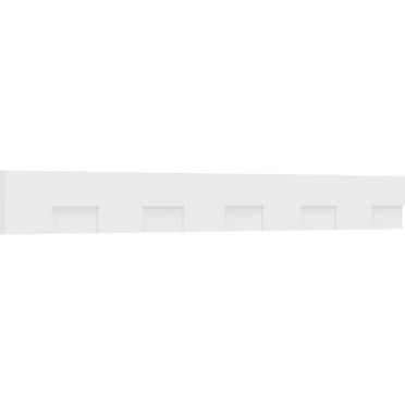 5"W x 60"H x 2"P Raised Panel PVC Pilaster w/Standard Capital & Base ...