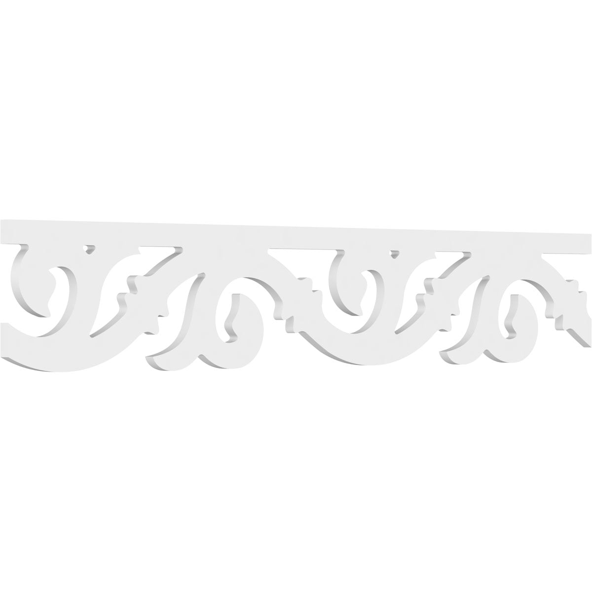 8"H x 5/8"P x 48"L Redford Architectural Grade PVC Running Trim ...