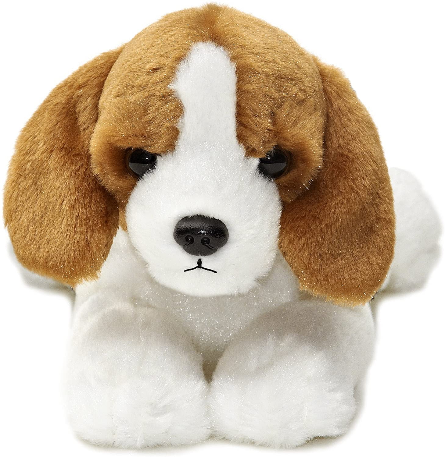 "Aurora Mini Flopsie Homer Beagle - 8"" Small Brown Stuffed Animal ...