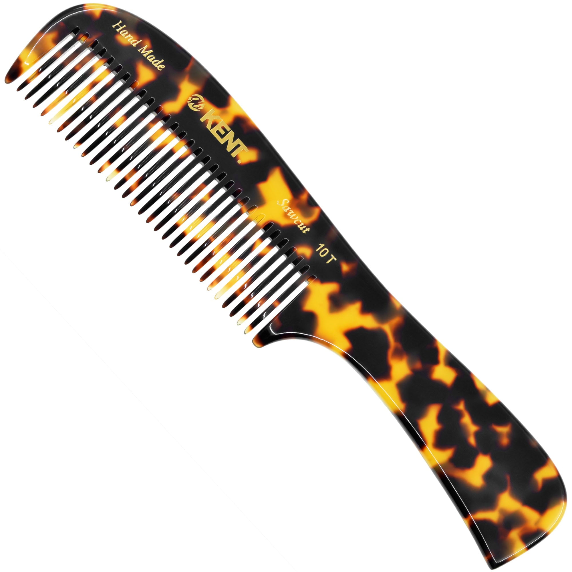 Kent 10T Large Wide Tooth Comb - Rake Comb Hair Detangler / Wide Tooth ...