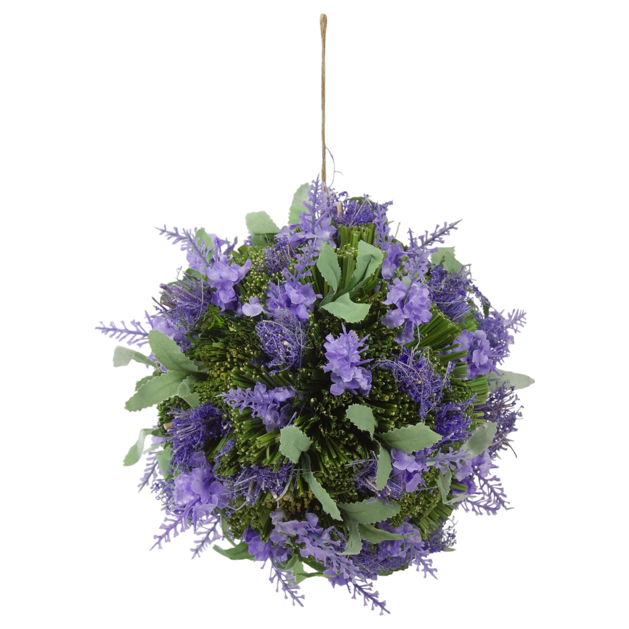 8" Hanging Purple Lavender with Greenery Inspired Foliage Ball ...
