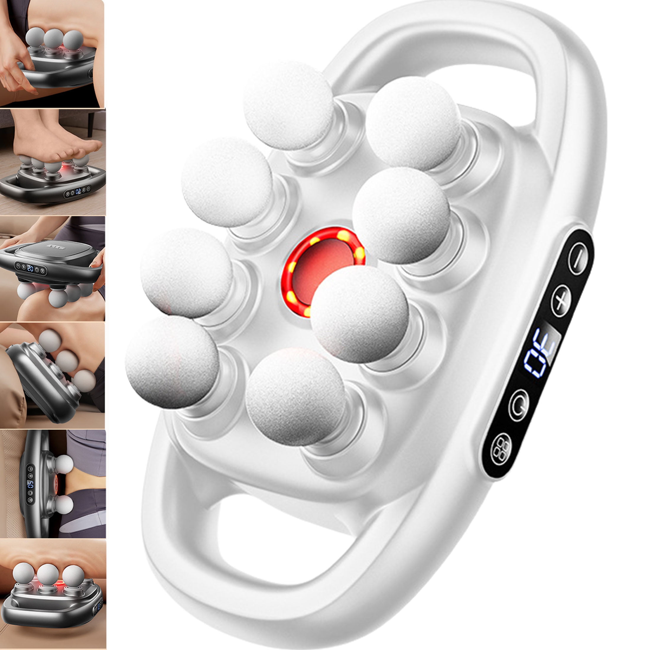 8 Head Massage Gun Deep Tissue, 16-Drive 8-Head Massage Gun Set with 9 ...
