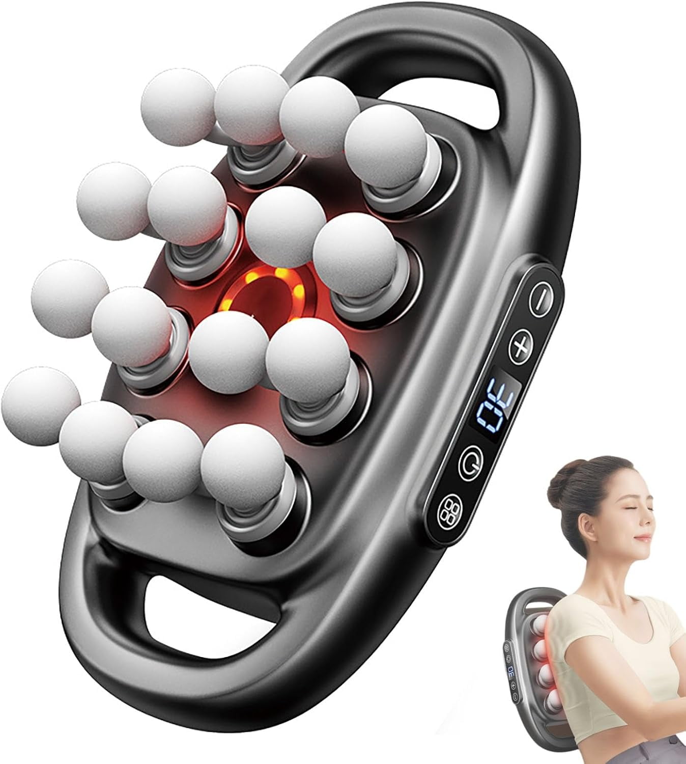8 Head Massage Gun Deep Tissue, 16-Drive 8-Head Massage Gun Set with 9 ...