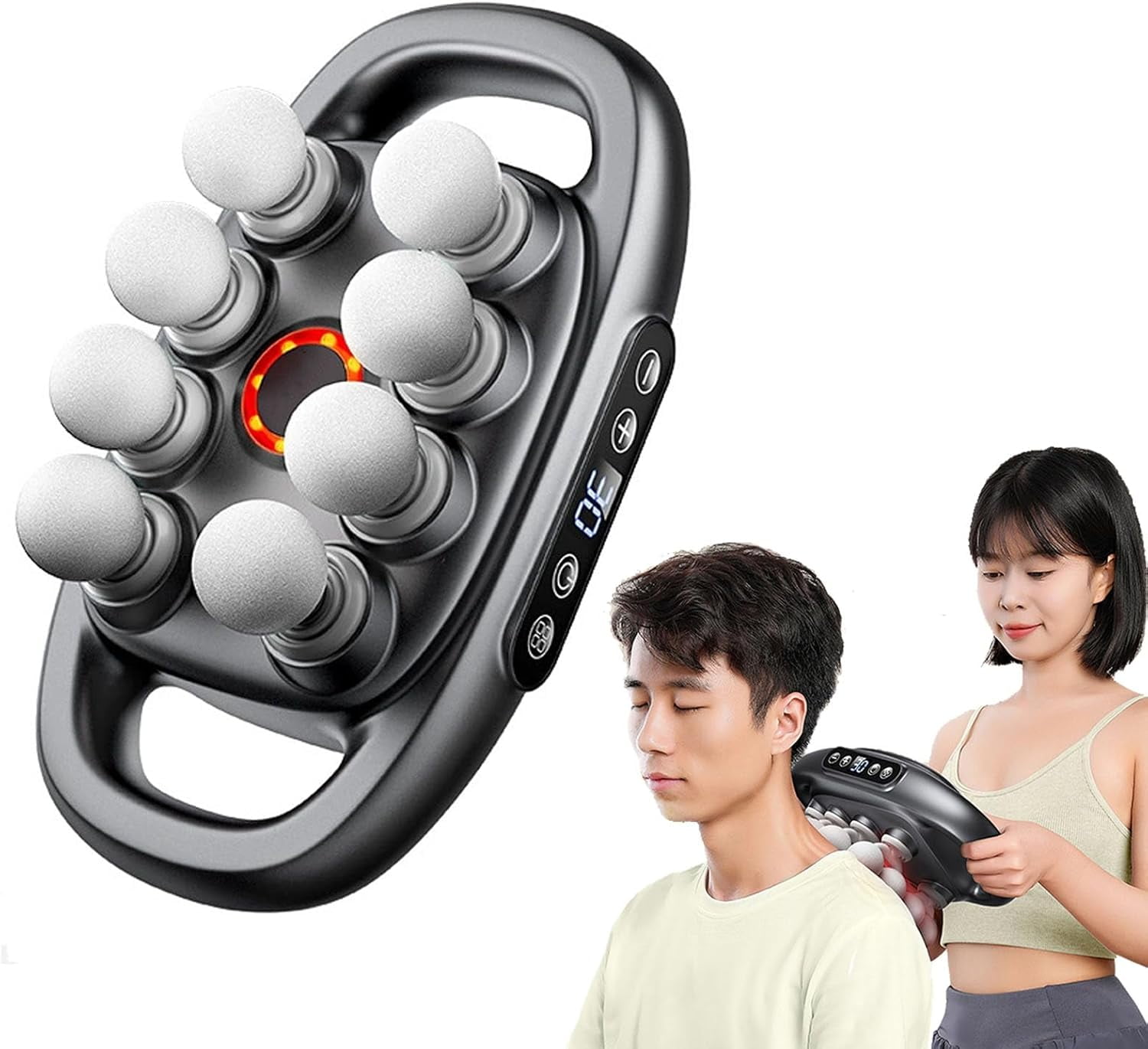 8 Head Massage Gun Deep Tissue, 16-Drive 8-Head Massage Gun Set with 9 ...