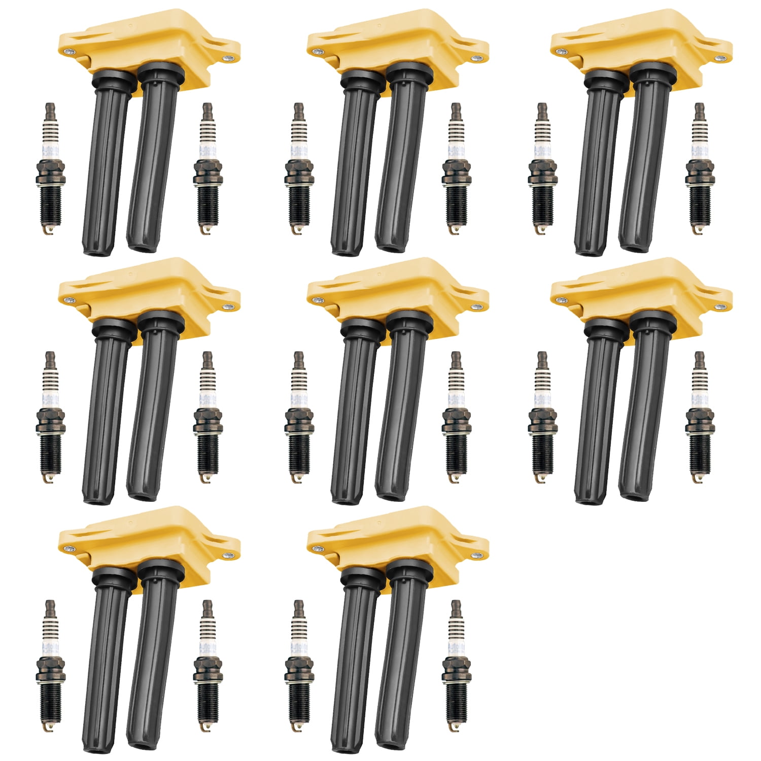 8 Heavy Duty Ignition Coils and 16 Autolite Platinum Spark Plug ...
