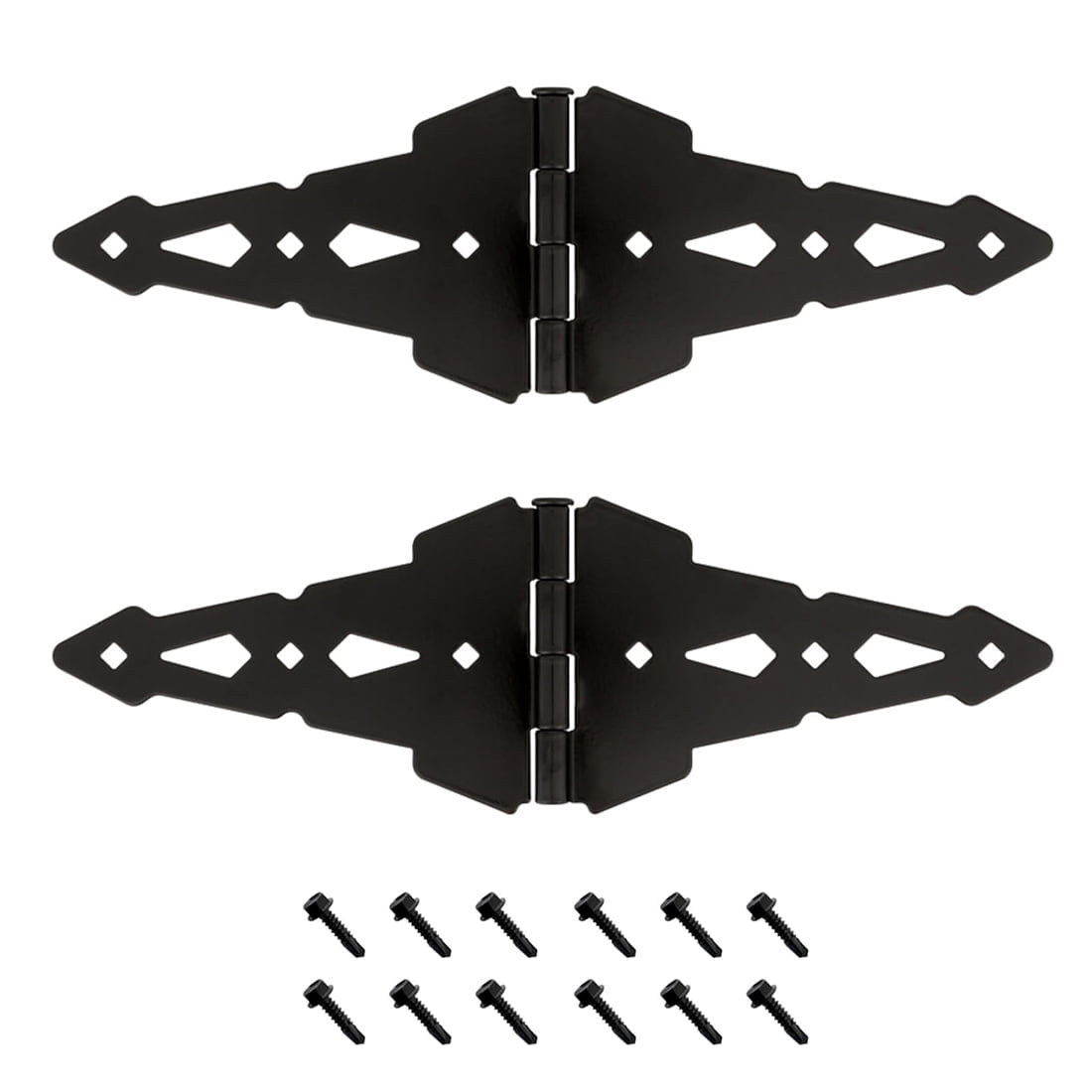 8" Heavy Duty Steel Contemporary Strap Hinges - Pair (AD2004) - Walmart.com
