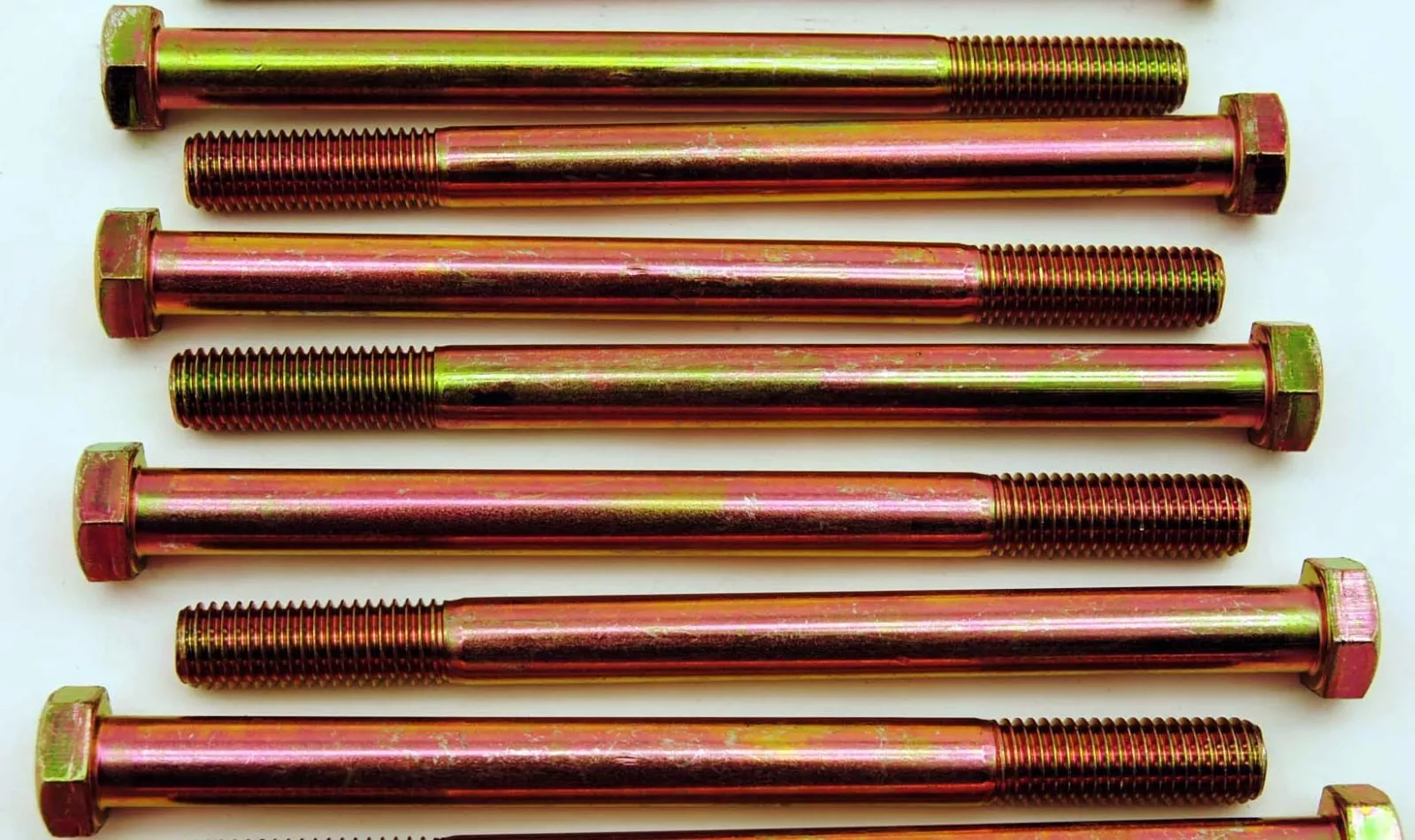 (8) Hex Head 5/8-11 x 8" Grade 8 Bolts Yellow Zinc Cap Screws - Walmart.com