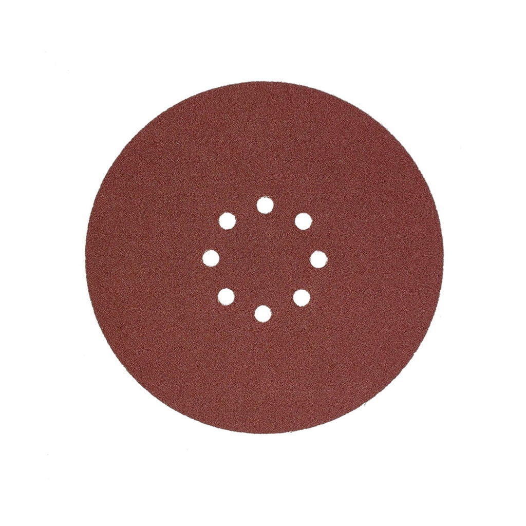 8 Hole 225mm Red Sanding Disc Aluminum Oxide Abrasive Pad Sandpaper 40 ...