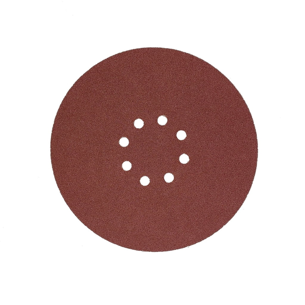 8 Hole 225mm Red Sanding Disc Aluminum Oxide Abrasive Pad Sandpaper 40 ...