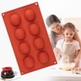 8 Hole Semi Sphere Silicone Mold, Reusable Half Round Baking Mold for ...