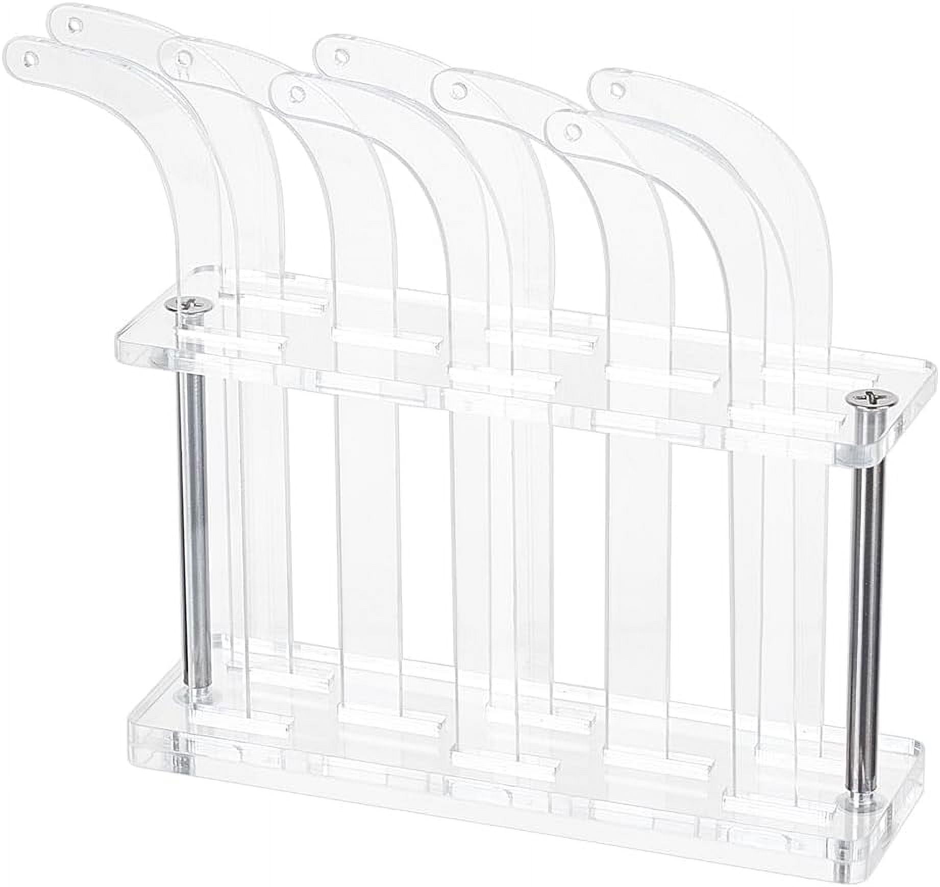 8 Holes Earring Try-on Strip Clear Stand Transparent Acrylic Earring ...