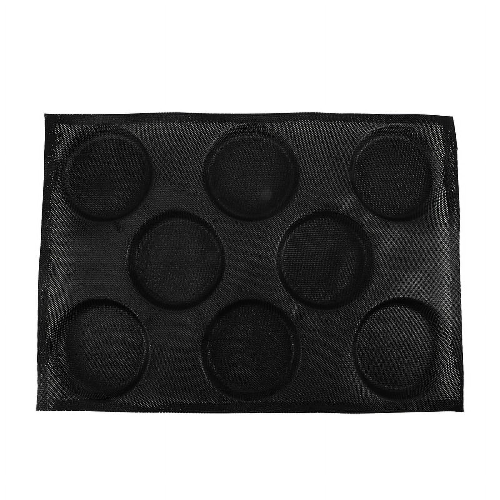 8 Holes Hamburger Bun Pans for Baking Mesh Silicone Bread Pans for ...