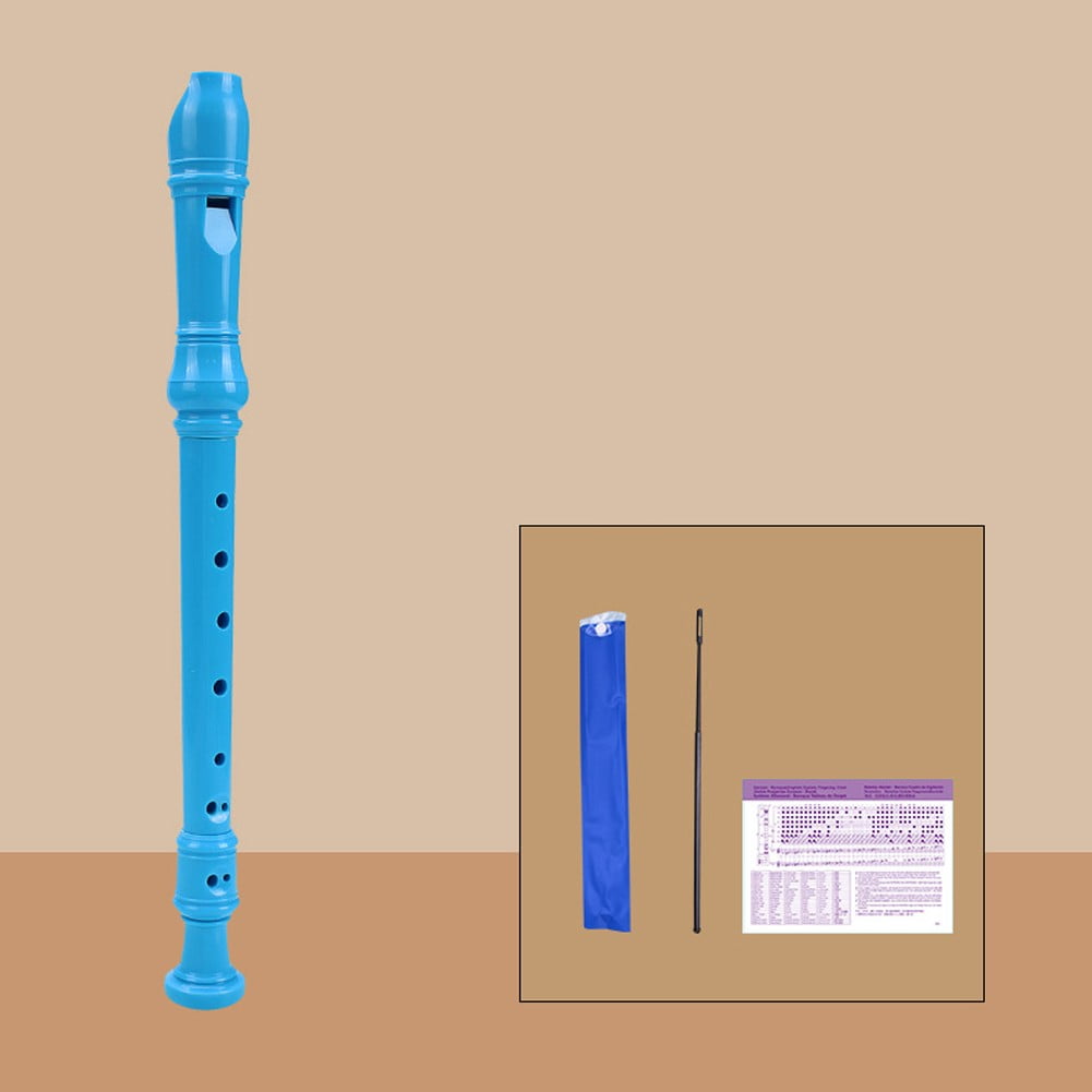 8 Holes Plastic Recorder Flute Woodwind Instrument Colorful with ...