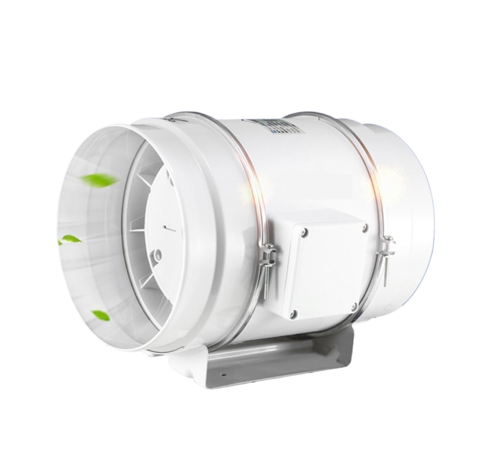 8'' Home Inline Duct Fan For Bathroom Office Hotel Strong Mixed Flow ...