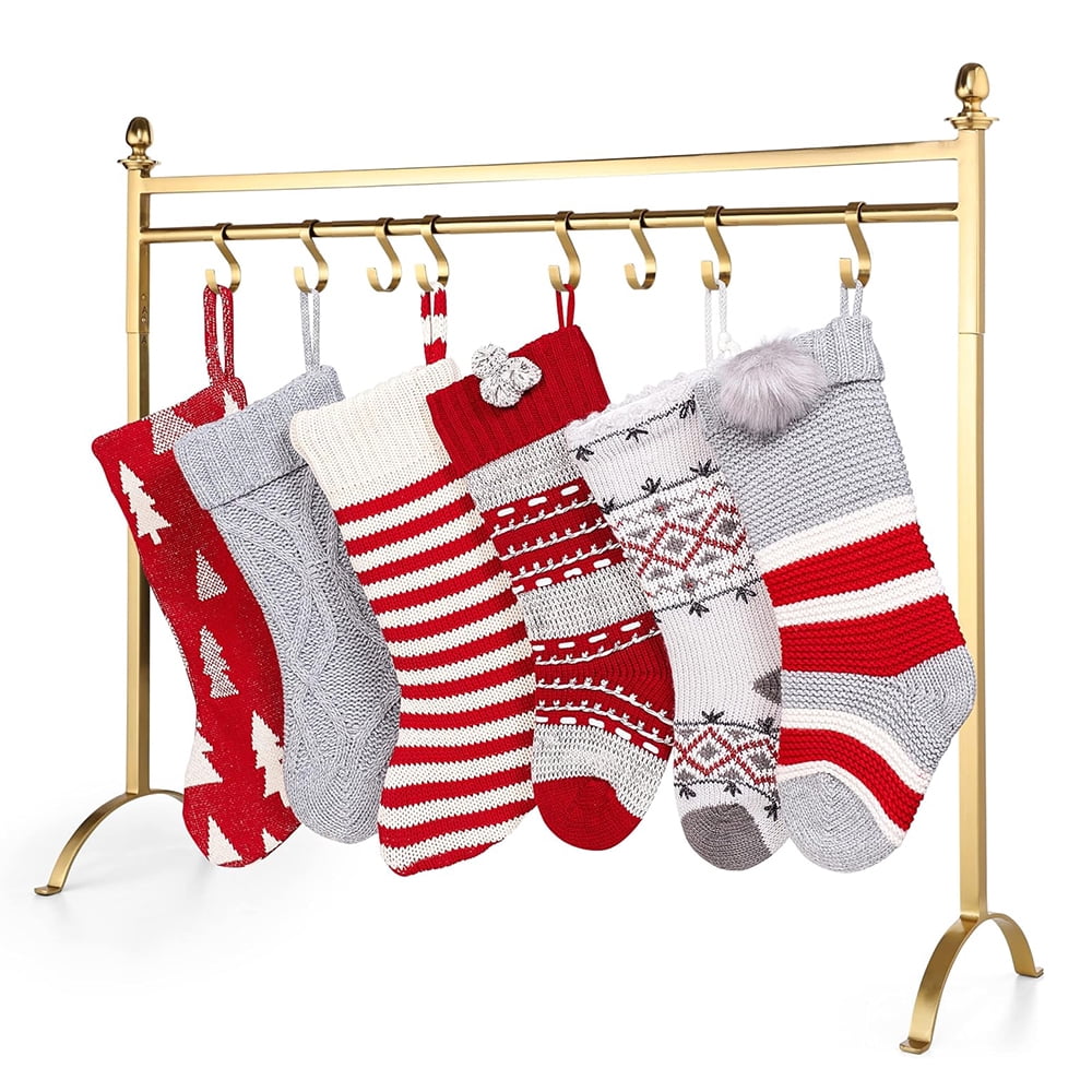 8 Hook Deluxe Christmas Stocking Holder Stand | Floor Heavy Duty ...