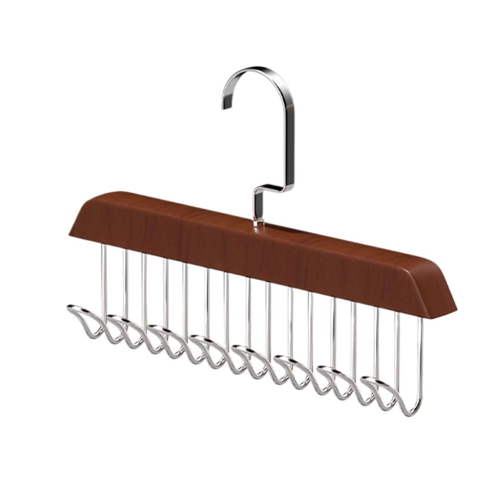 8 Hooks Solid Wood Hanger Multi Hanging Multi Purpose US - Walmart.com