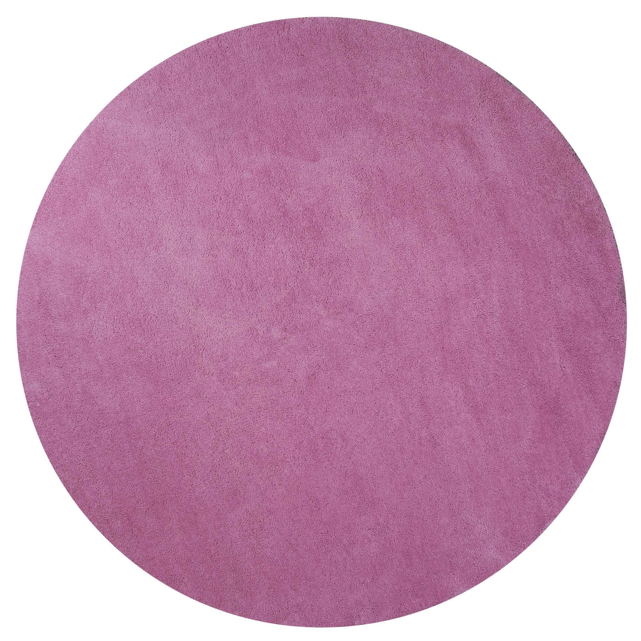 8' Hot Pink Round Indoor Shag Rug - Walmart.com