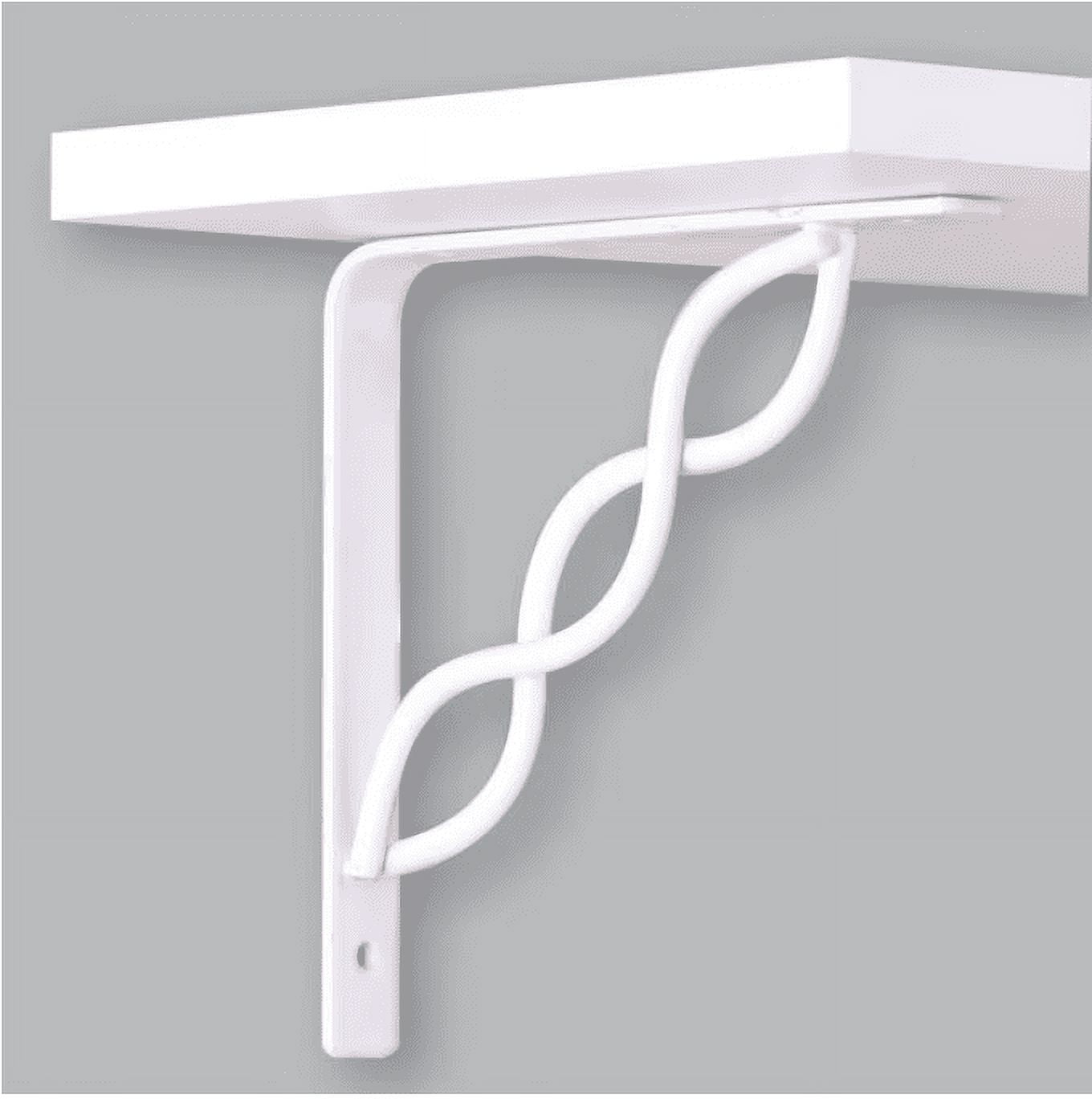 John Sterling 8 x 8, 8 x 1x 8 Inches, Scroll Shelf Bracket White ...