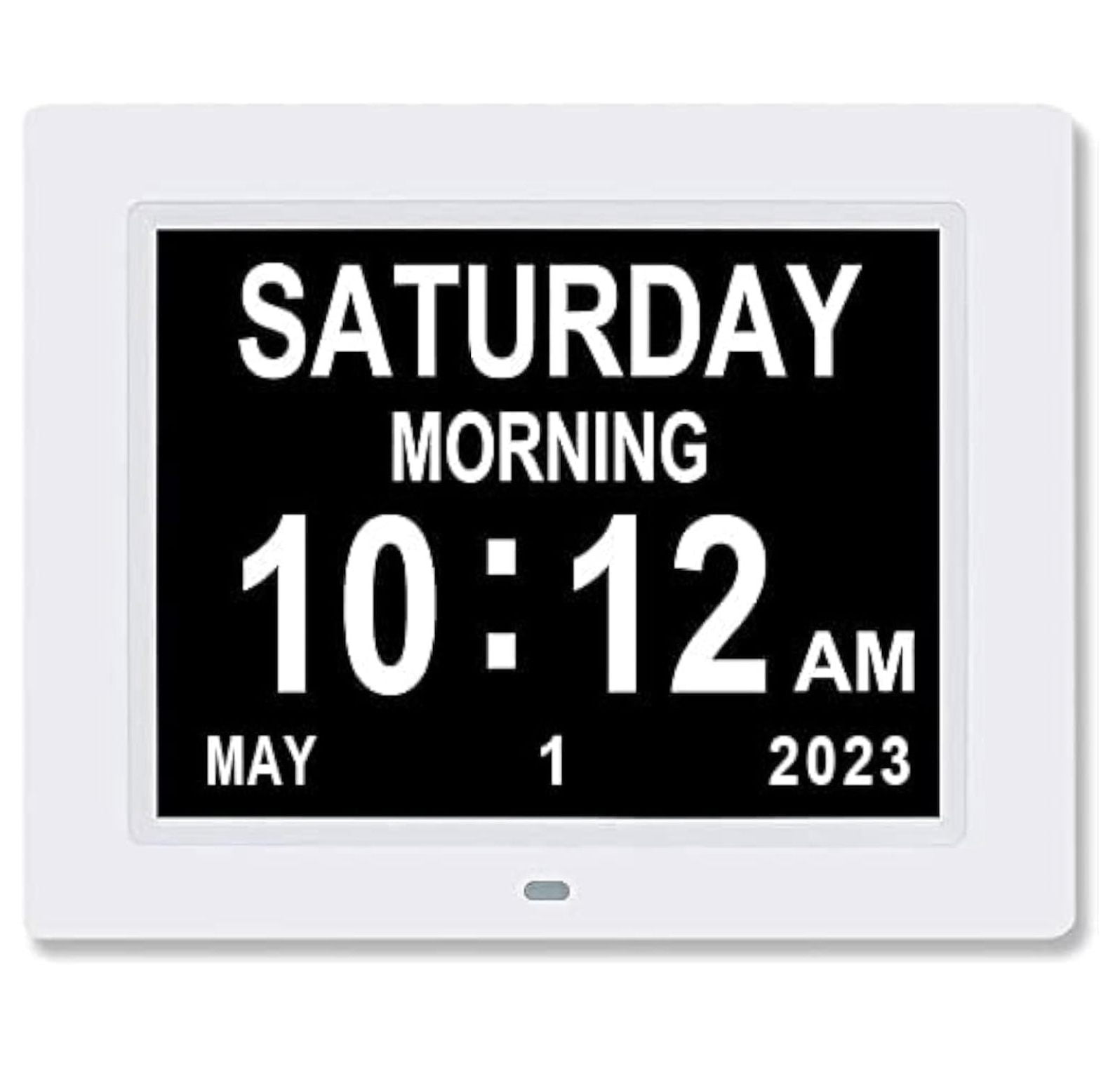 8 INCH Digital Calendar Day Clocks with 3 Medication Reminders Large ...