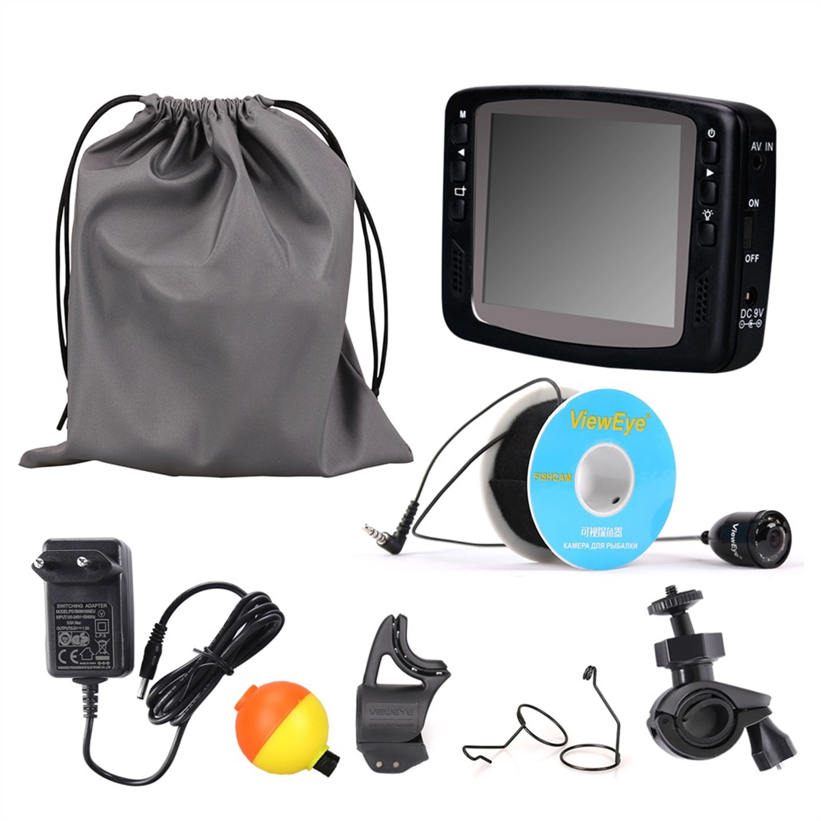 8 IR Infrared Lamp 1000TVL 3.5'' Color Screen Underwater Ice Video ...