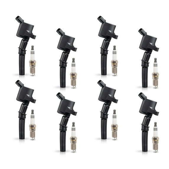 ISA DG508 Ignition Coils and Spark Plugs For 5.4 V8 For Lincoln Ford ...