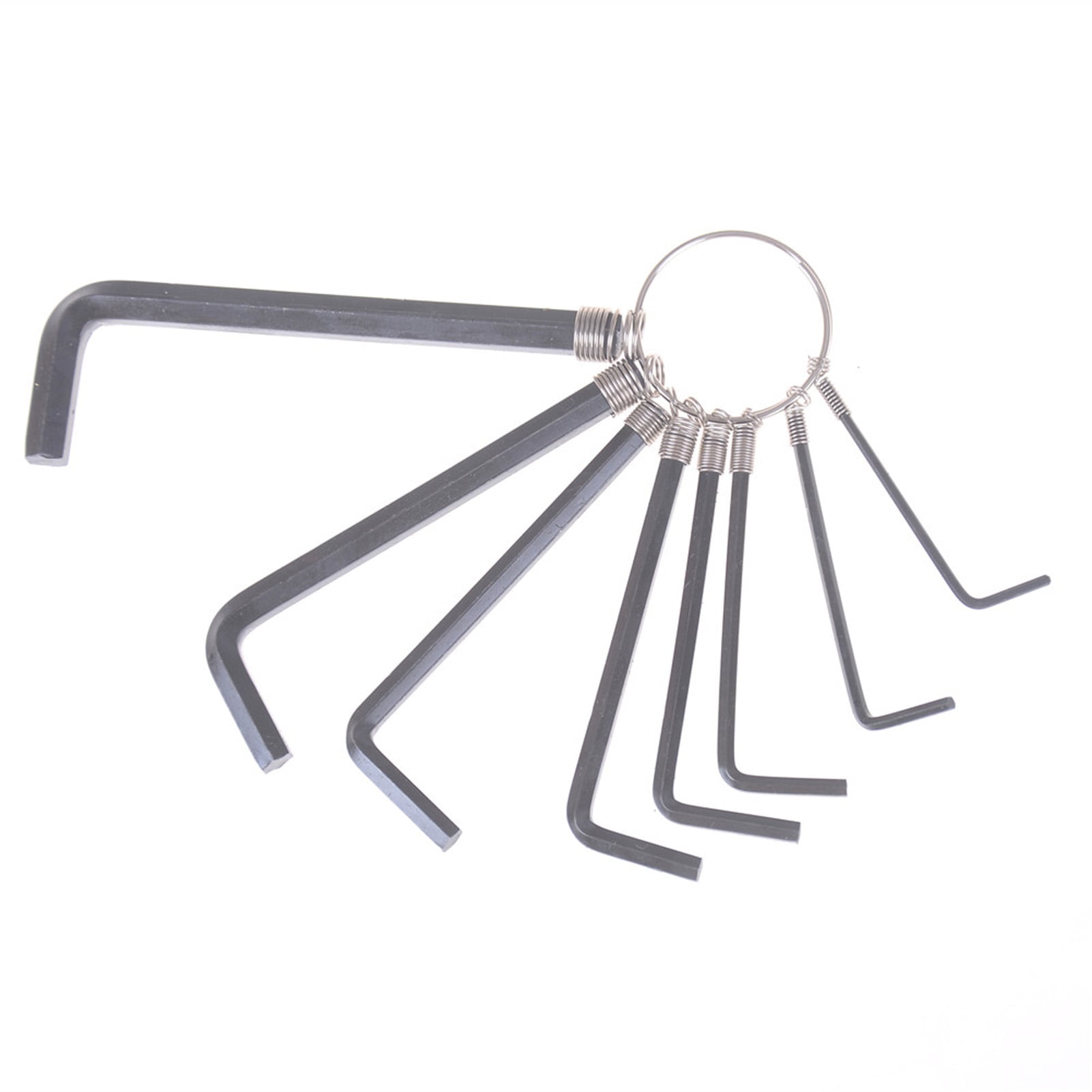 8 In 1 1.5mm-6mm Hex Key Allen Wrench Set Hand Tool Kit Box Key Chain ...