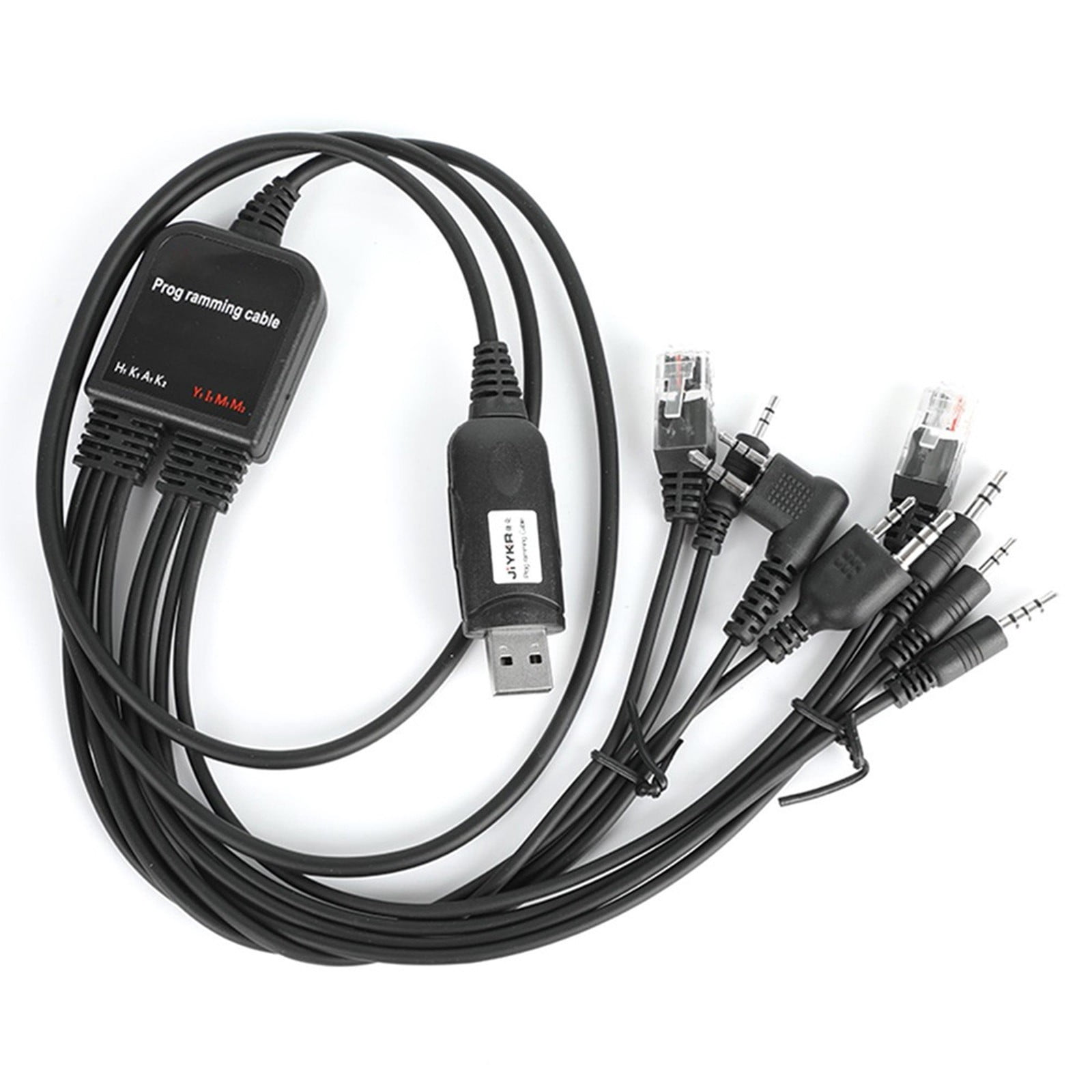 8 In 1 Computer USB PrograMMing Cable for Walkie Talkie Car Radio ...