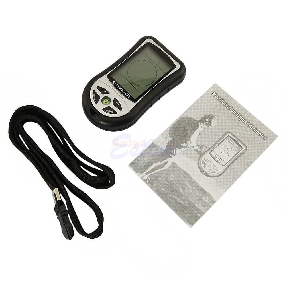 8 In 1 Digital LCD Altimeter Barometer Thermo Temperature Calendar ...