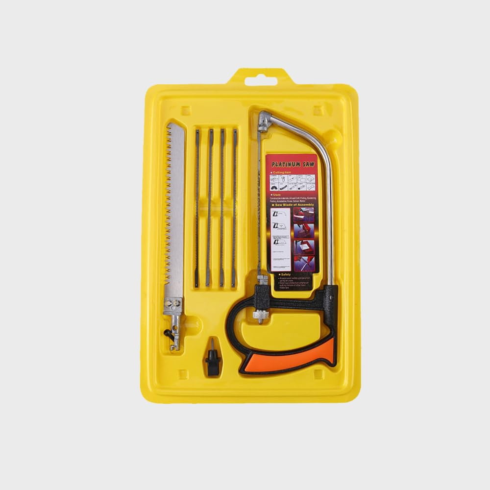 8 In 1 Metal Magic Saw Hacksaw Mini Tool Kits 5 Bladessuitable for ...