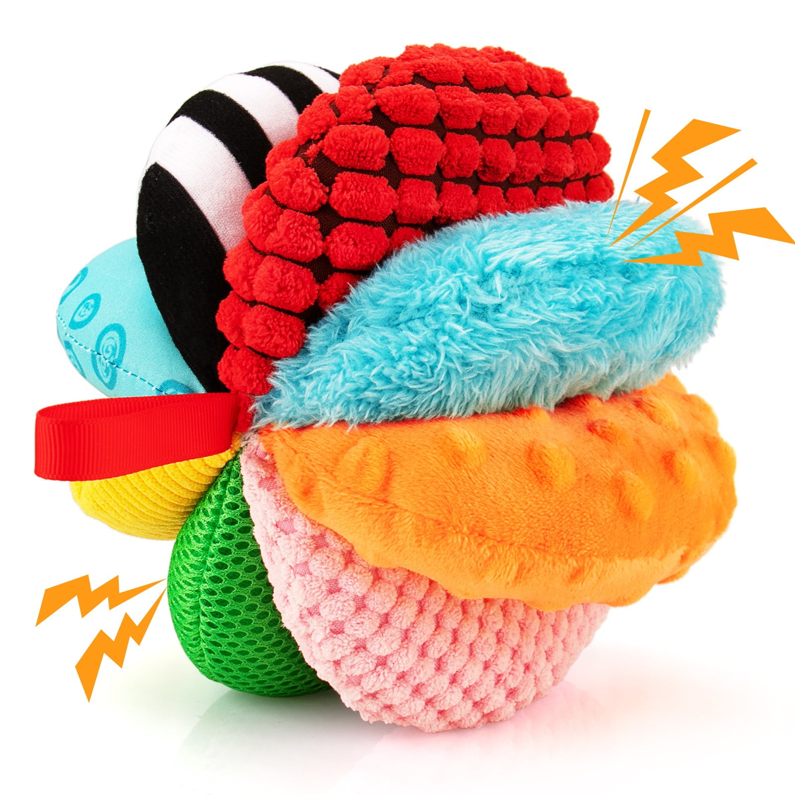 8-In-1 Sensory Balls for Baby Toddlers, Soft Sensory Toys for Infants ...