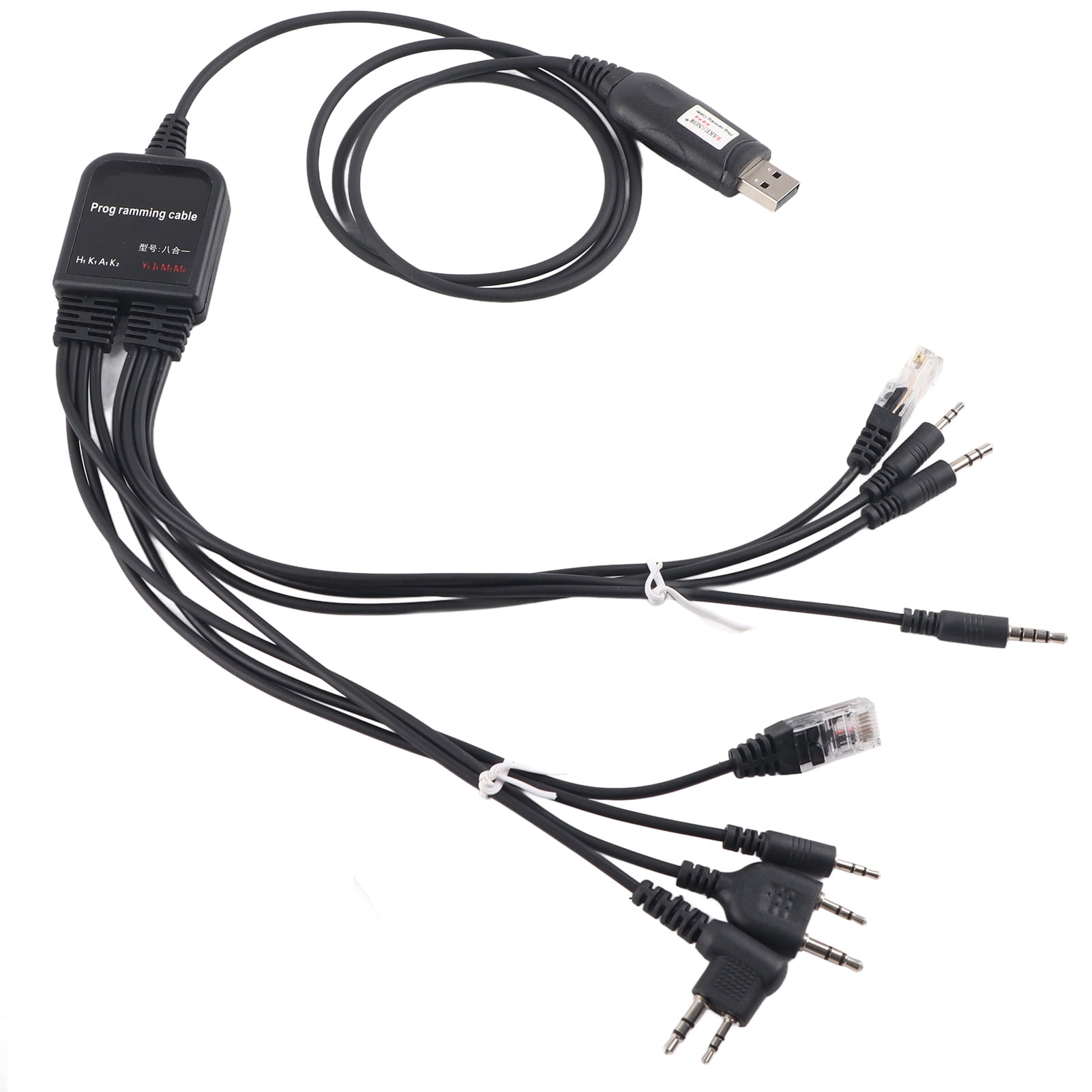 8 In 1 USB Programming Cable for KENWOOD/ QuanShengcn/ Tyt/ Motorola ...