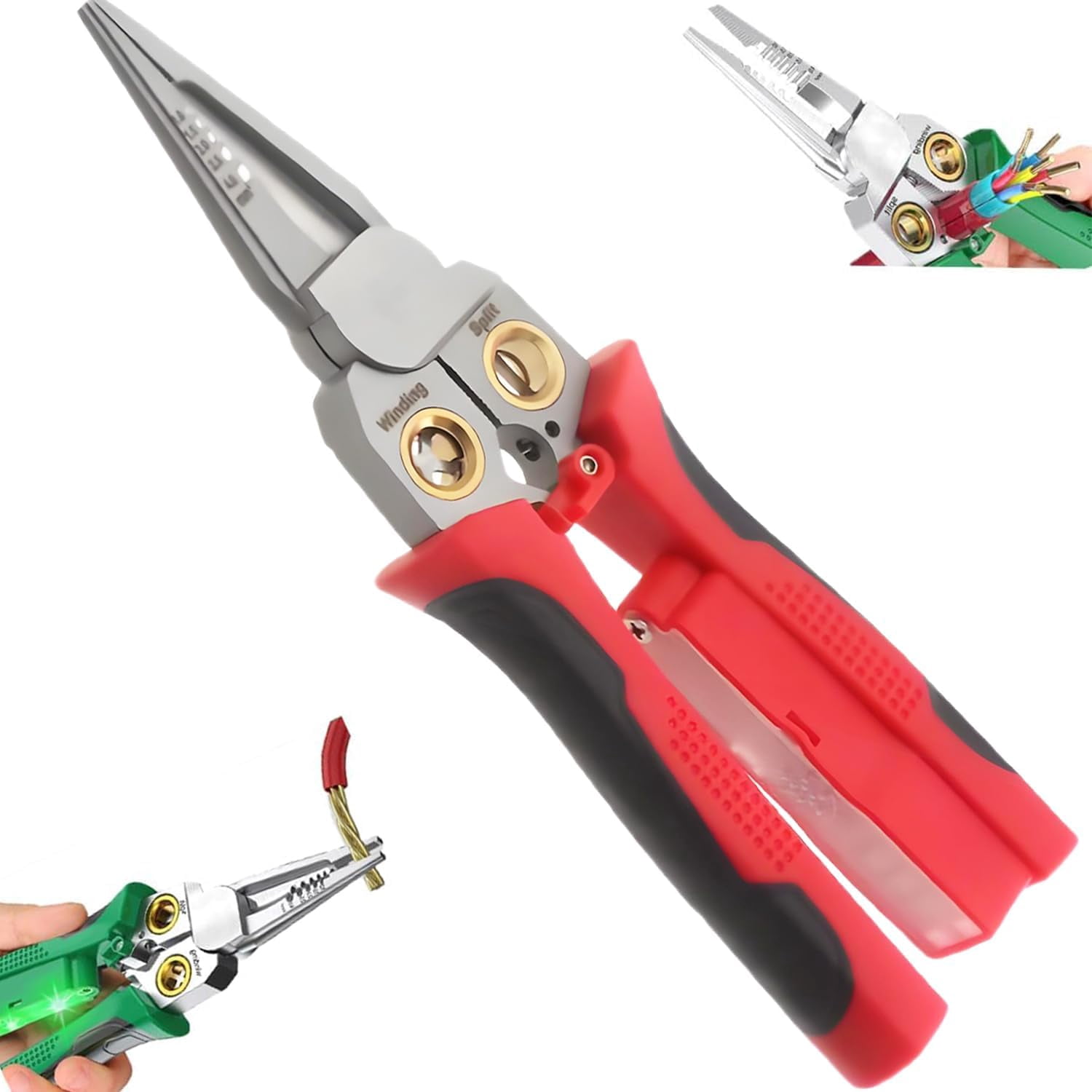 8 In 1 Wire Stripper with Voltage Tester, Multi-Function 8 In 1 Wire ...