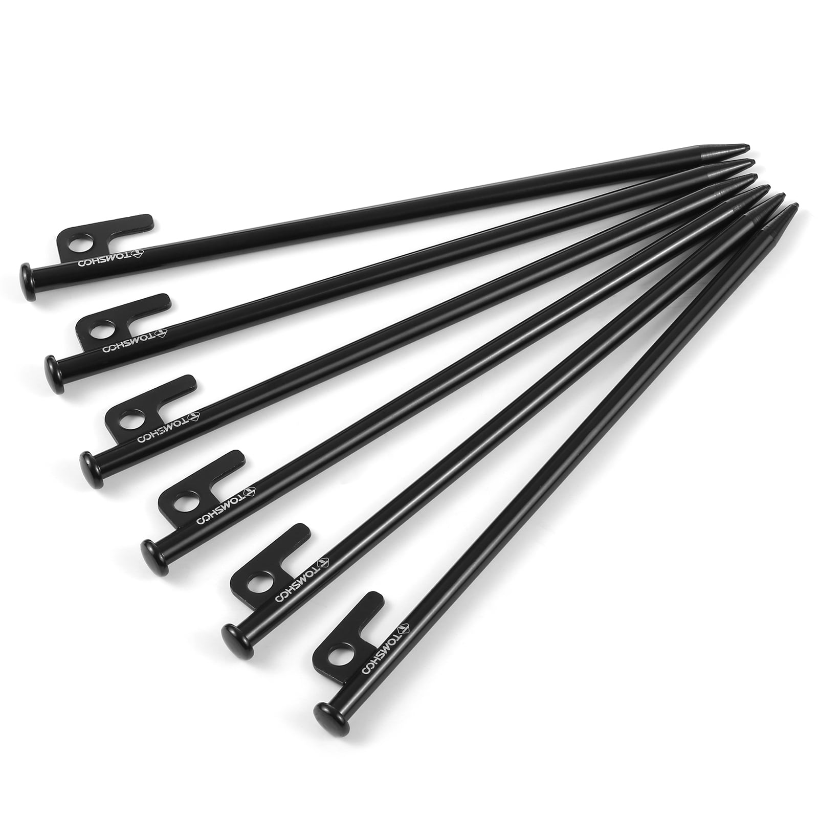 8 Inch /12 Inch Tent Pegs 6PCS Heavy Duty Steel Stakes for Camping ...