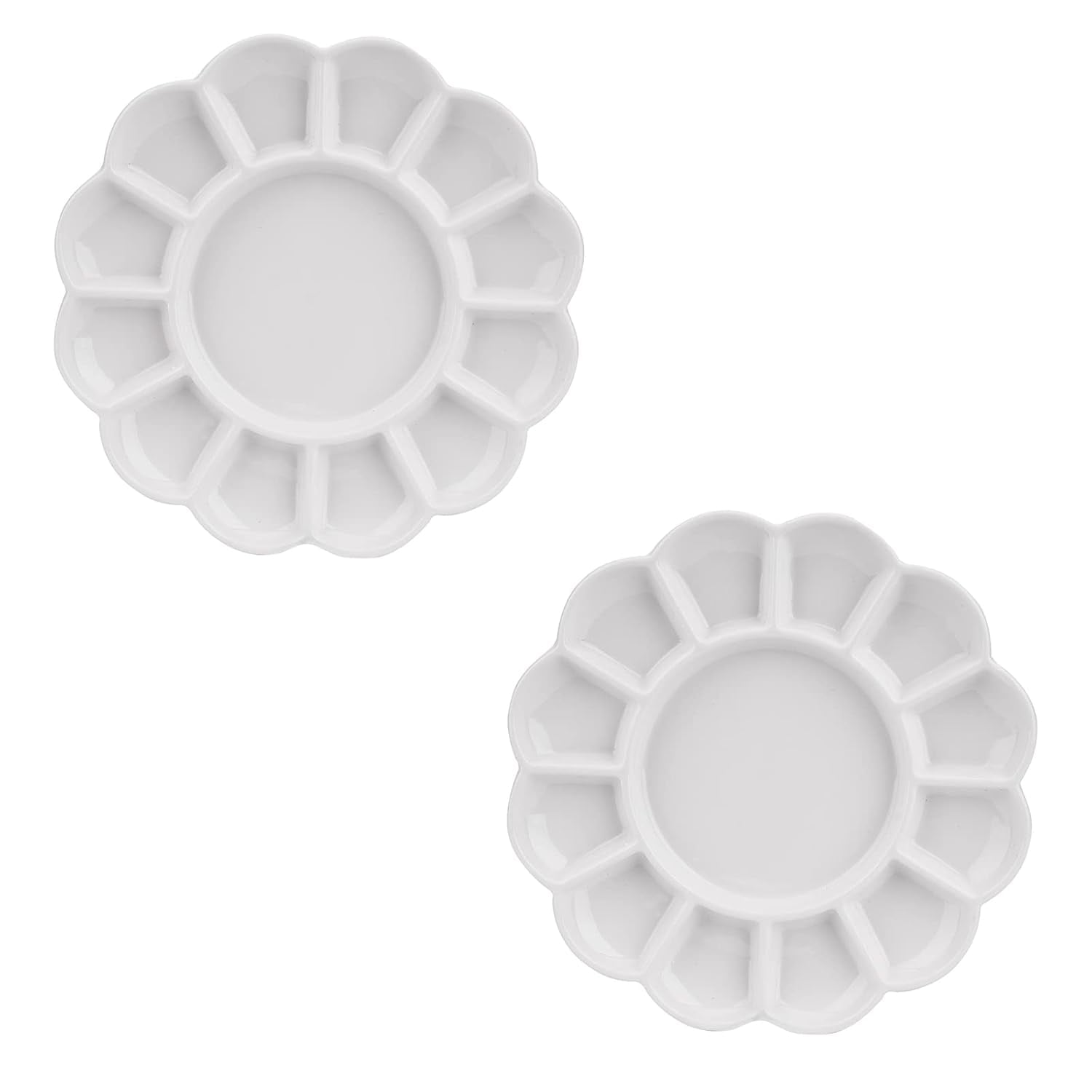 8 Inch 13 Wells Artist Ceramic Paint Palette Circular Ceramic ...