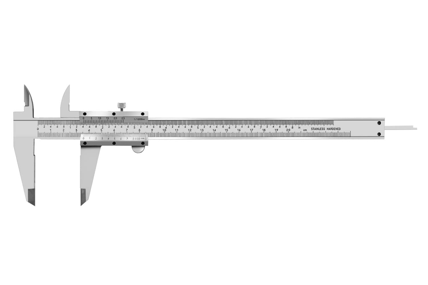 8 Inch / 20 cm Micrometer Vernier Caliper, Stainless Steel Precision ...