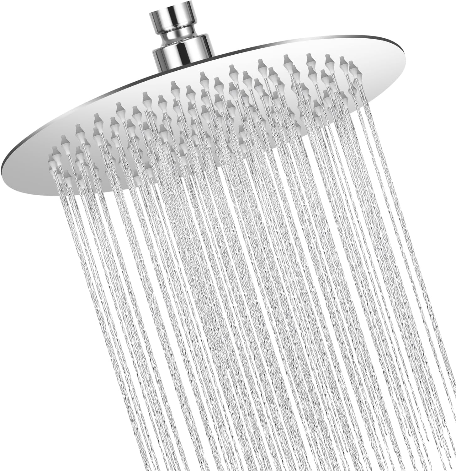 8 Inch/20cm Round Shower Head Rainfall Shower Head, Stainless Steel ...