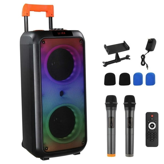 8 Inch 40W Multi Speaker Trolley Speaker with LED Light Beat Sync ...
