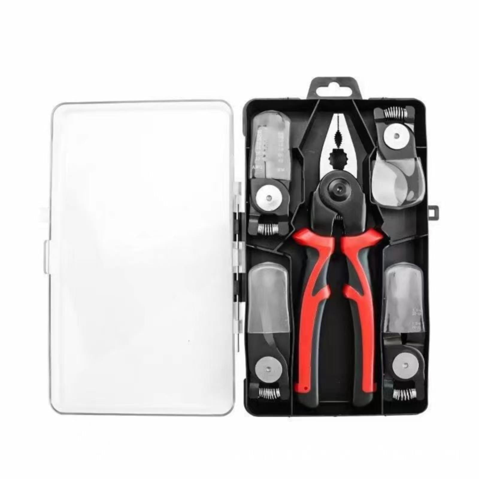 8 Inch 5 In 1 Multifunctional Interchangeable Plier Set Wire Stripper ...