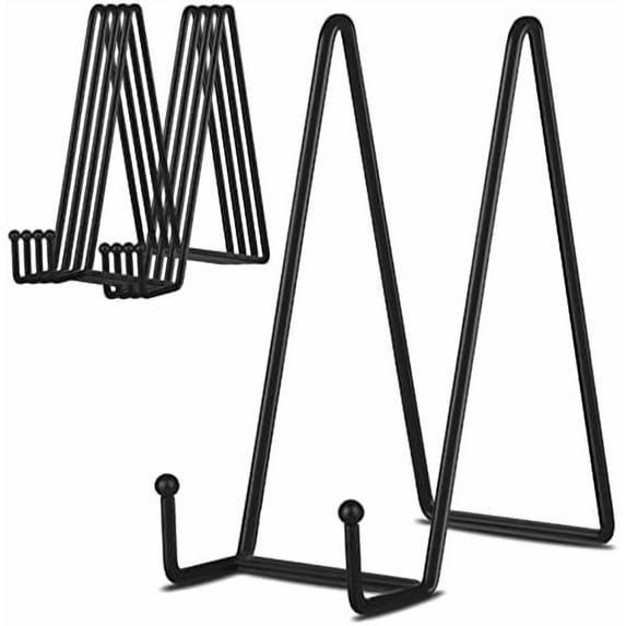 8 Inch 5 Pack Black Metal Display Stands Plate Stand Plate Holder ...