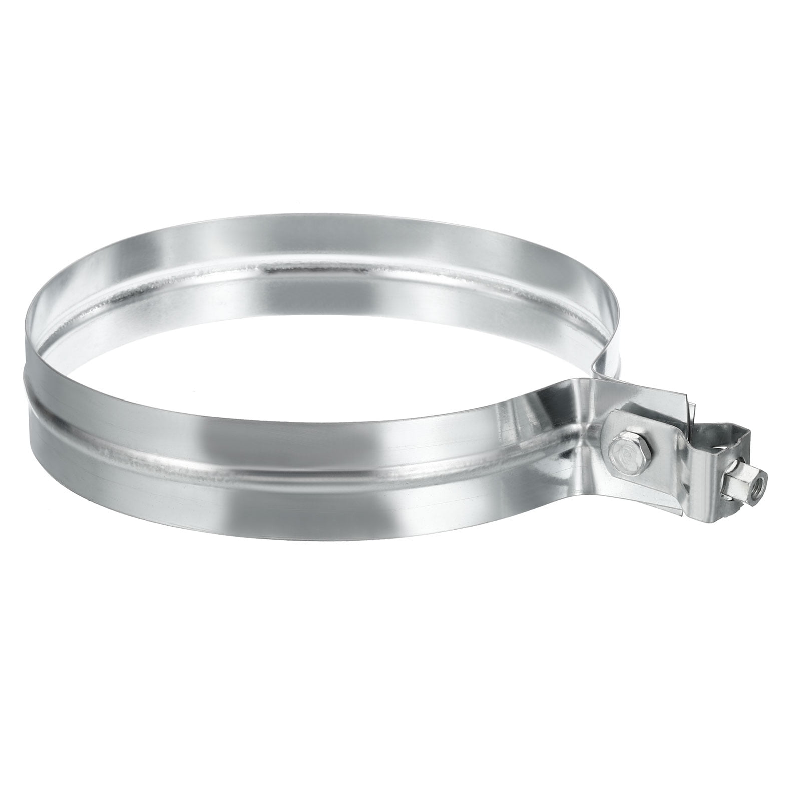 8 Inch Adjustable Galvanized Steel Hanger Duct Clamp, 1Pcs Worm Gear ...