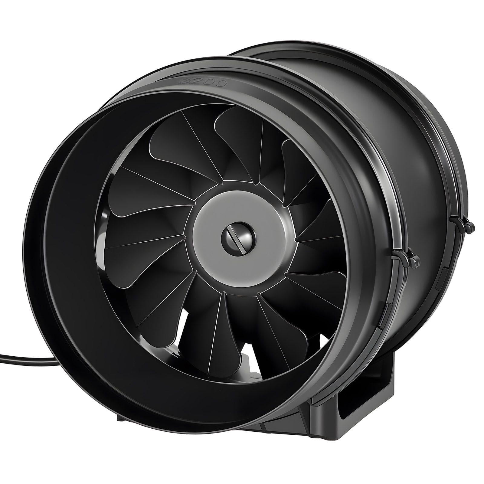 8 Inch Air Filtration Kit 180 CFM Ducted Fan with Speed Controller ...