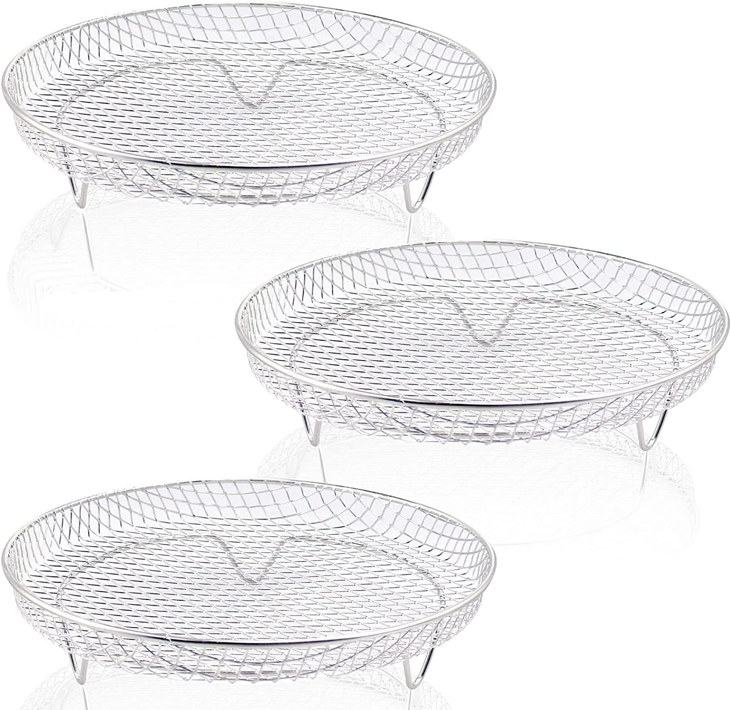 8 Inch Air Fryer Racks - Universal Accessories, Baking Rack, Stackable ...