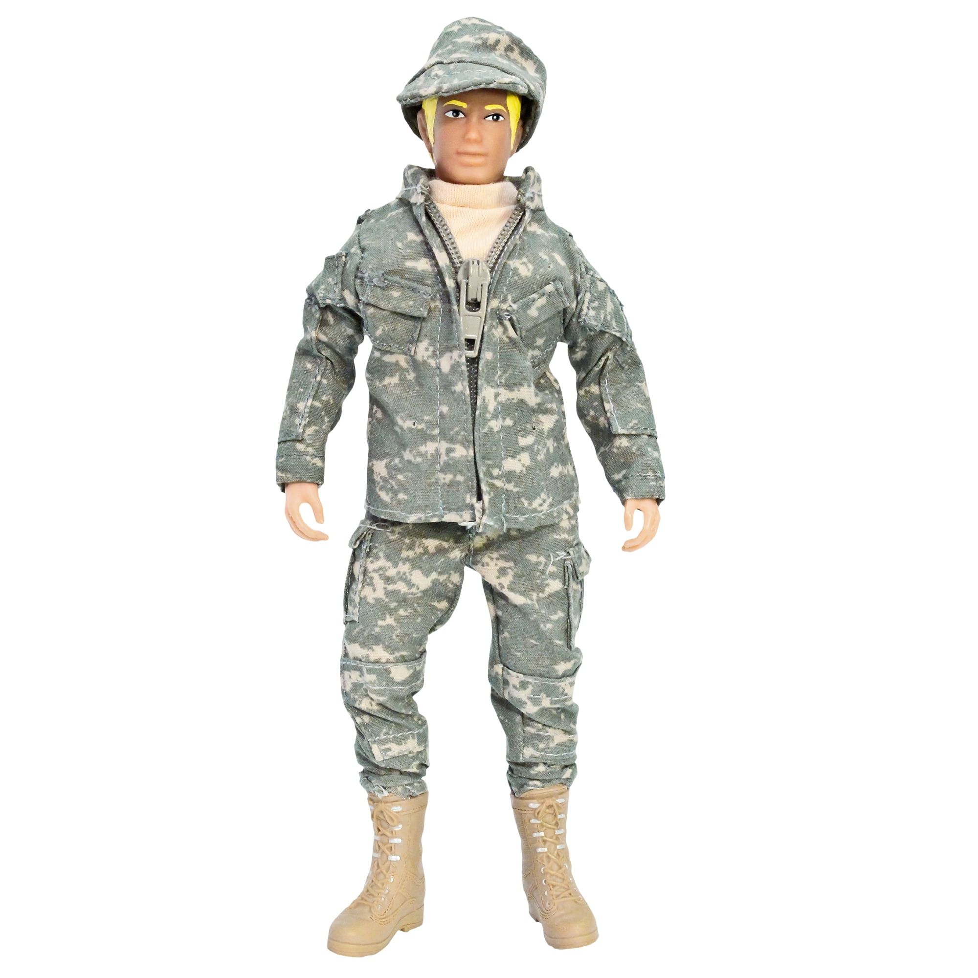 Figures Toy Company, 8 Inch Military Retro Action Figure, Poseable with ...