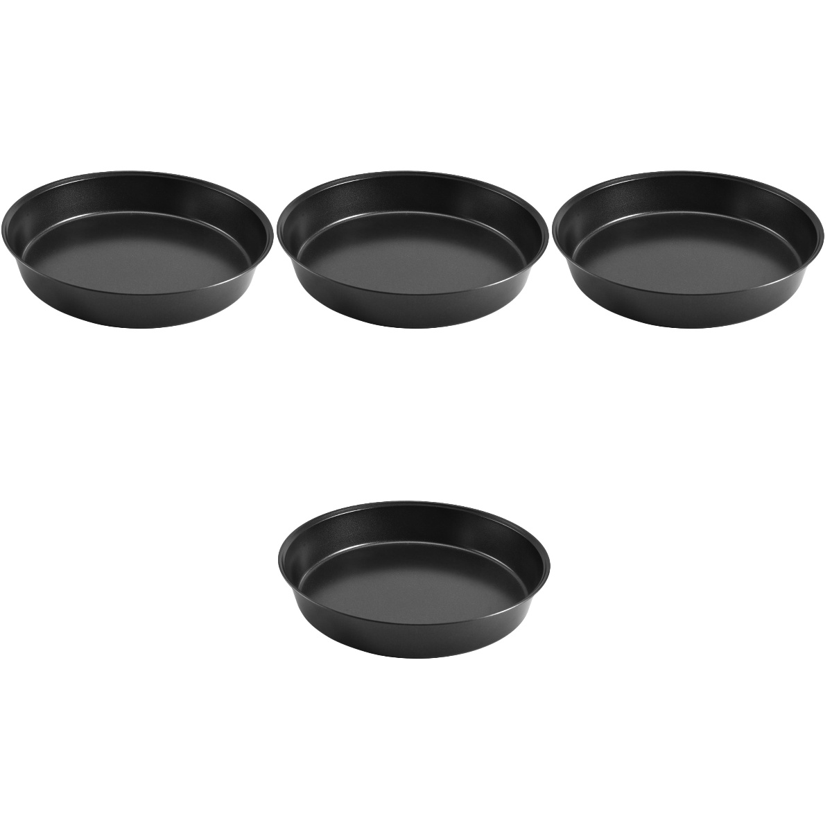 8 Inch Baking Dish Set of 4 Carbon Steel Tray Pizza Plate Cheesecakes ...