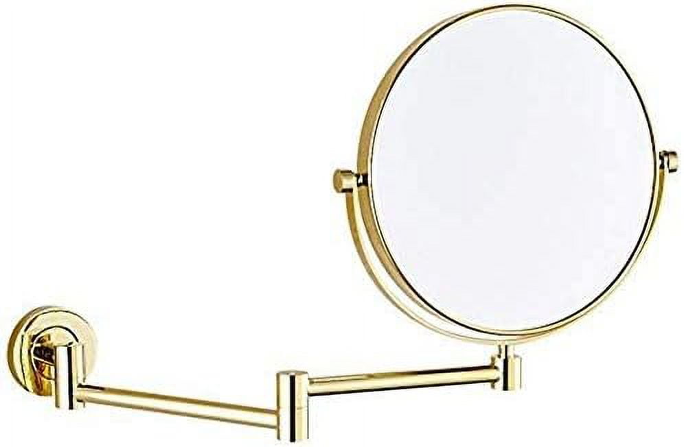 8 Inch Bathroom Makeup Mirrors,Wall Mounted Brass Magnifying Double ...