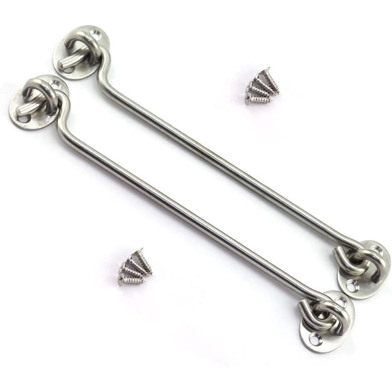8 Inch Cabin Hook Eye Latch Wind-Proof Lock Shed Stainless Steel Gate ...