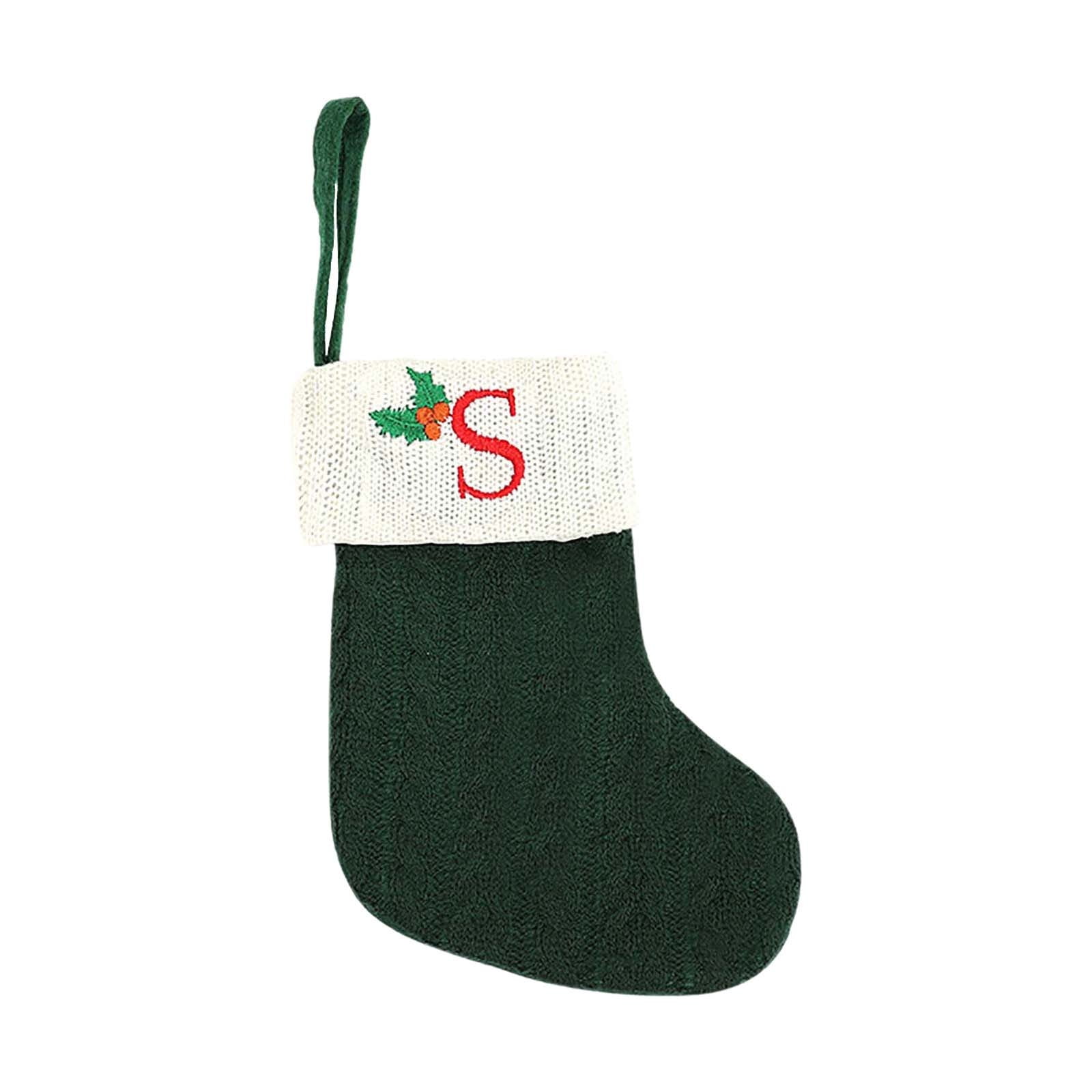 8 Inch Cable Knit Monogram Christmas Stocking Personalized Monogram ...