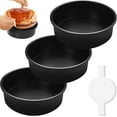 8 Inch Cake Pan Set of 3, Nonstick Round Cake Pans with 110 PCS ...